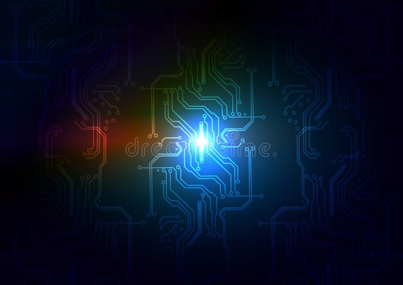 Abstract Vector Digital Technology Futuristic Background Design Concept ...