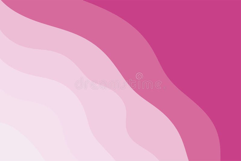 Abstract Vector Drawing. Wavy Lines in Pink Shades. Vector Illustration ...