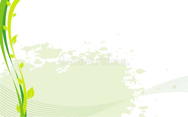 Abstract Vector Ecological Border with Plants Stock Vector ...