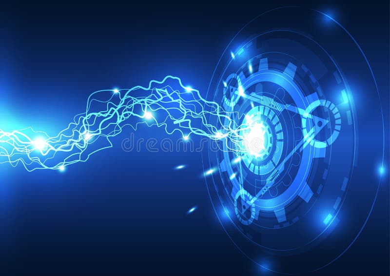 Abstract Vector Electric Technology Background Illustration Stock ...