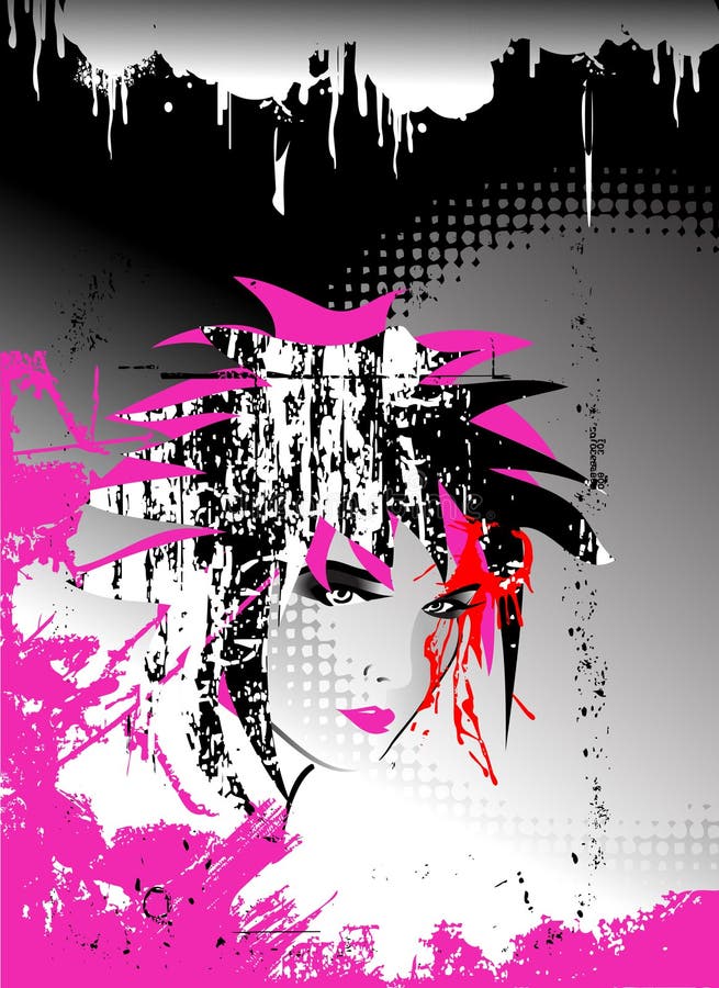 Abstract emo banner stock illustration. Illustration of sample - 7211318