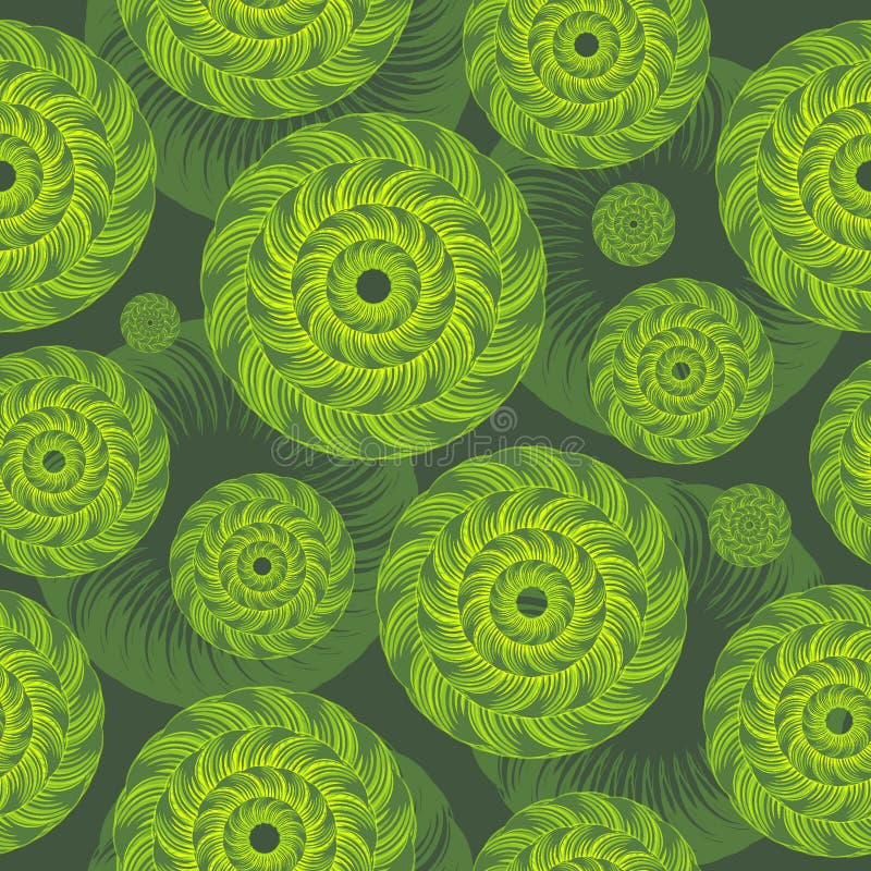 Abstract Vector Endless Pattern of Circles. Stock Vector - Illustration ...