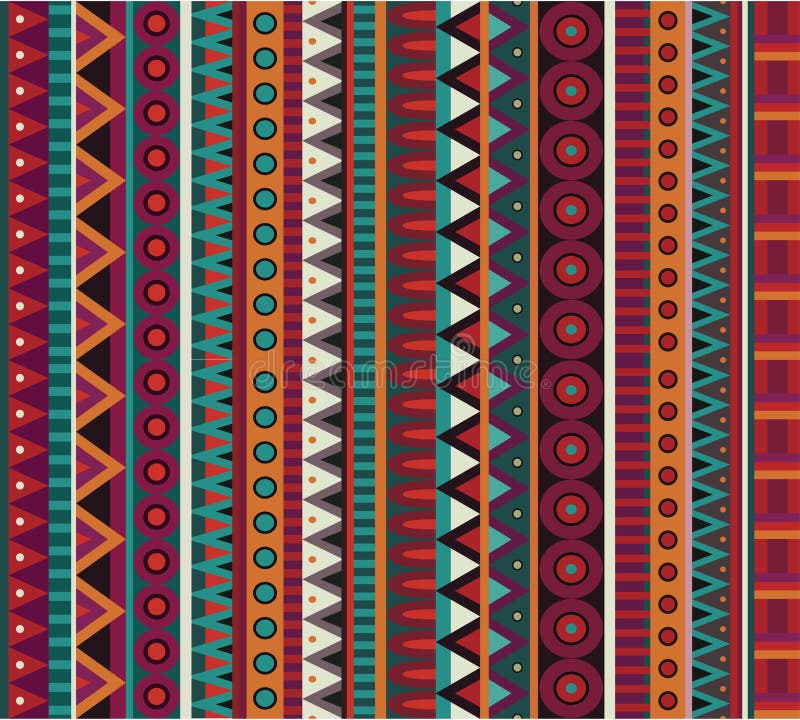 Abstract Vector Ethnic Seamless Pattern Stock Vector - Illustration of ...