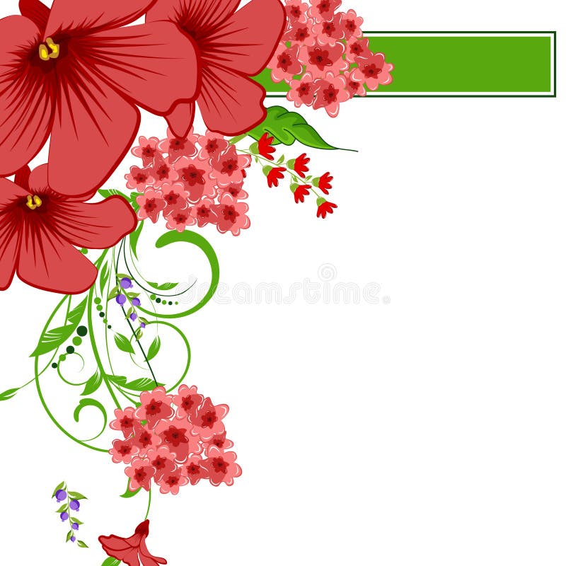 Abstract Vector Flower Background. Stock Vector - Illustration of ...