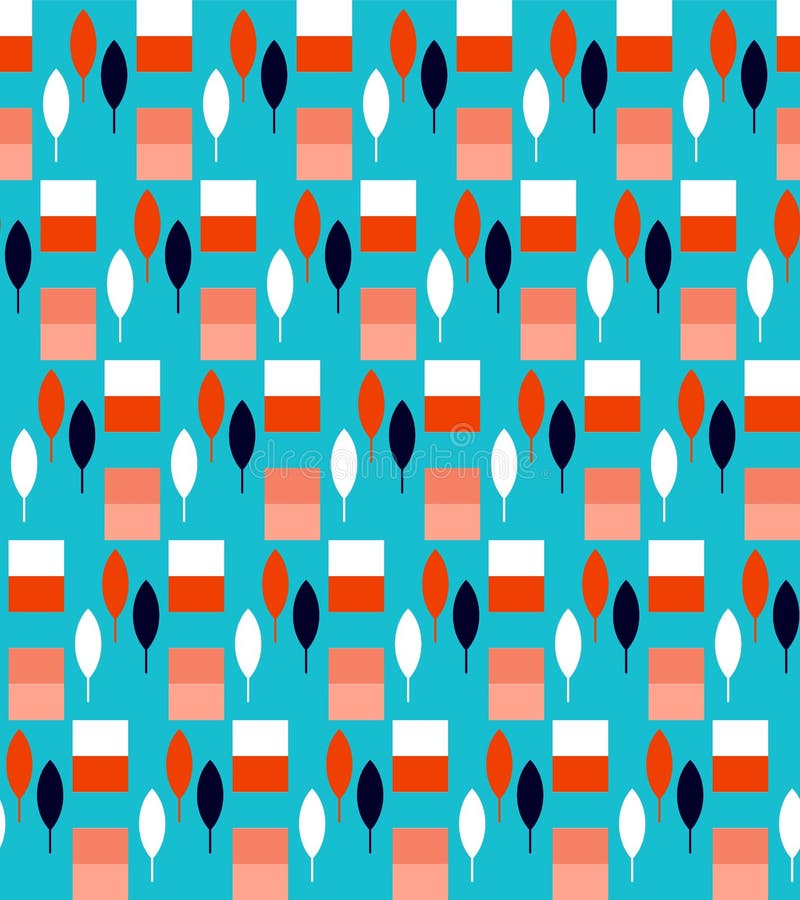 Abstract Vector Forms, Nature and City, Seamless Ornamentation Stock ...