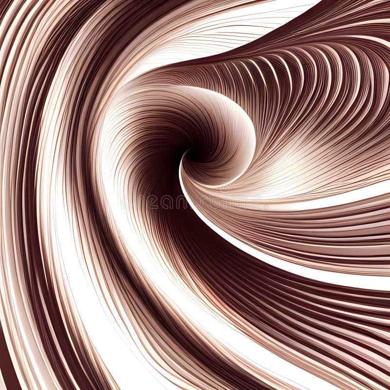 Abstract Vector Fractal Swirl of Lines, with a Wave Function Stock ...