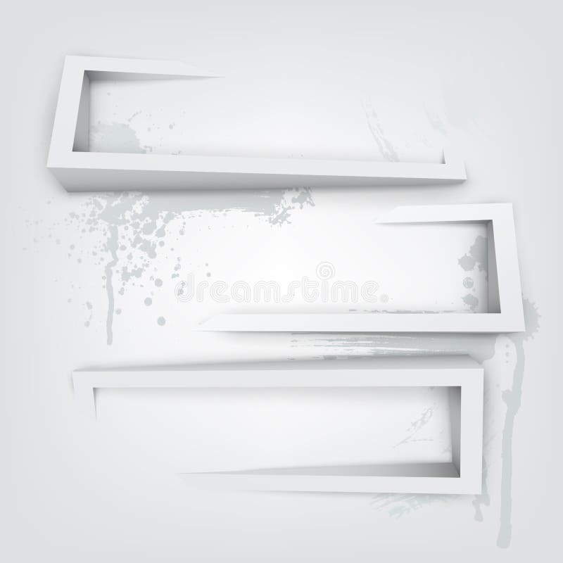 Abstract 3d frames stock vector. Illustration of creative - 25449846