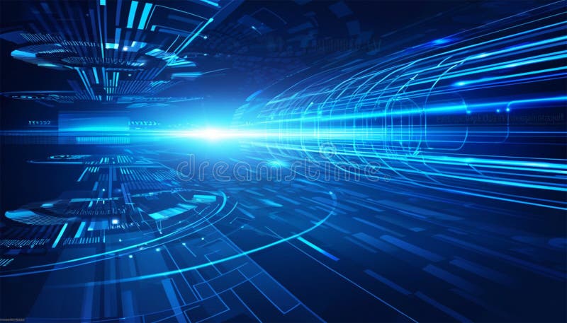 Abstract Vector Future Internet Technology Background Illustration ...