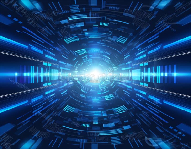 Abstract Vector Future Telecom Technology Background Illustration Stock ...