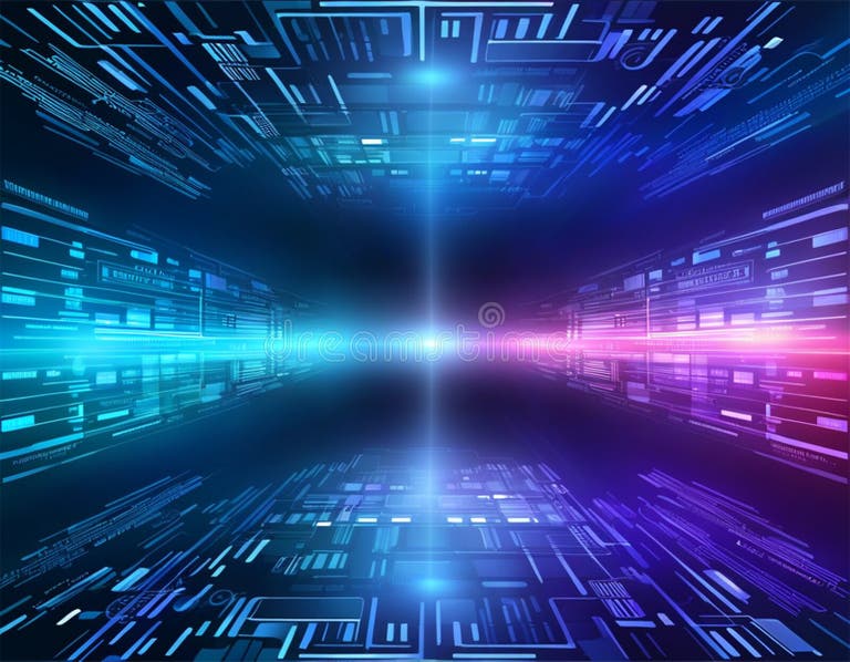 Abstract Vector Future Telecom Technology Background Illustration Stock ...