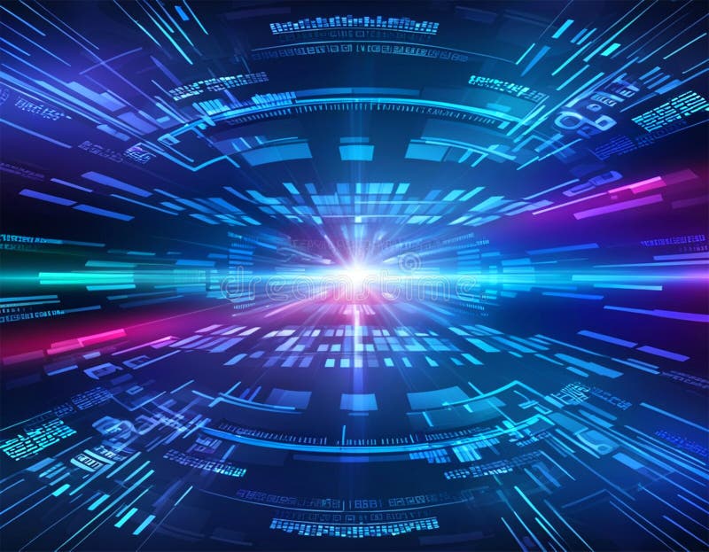 Abstract Vector Future Telecom Technology Background Illustration Stock ...