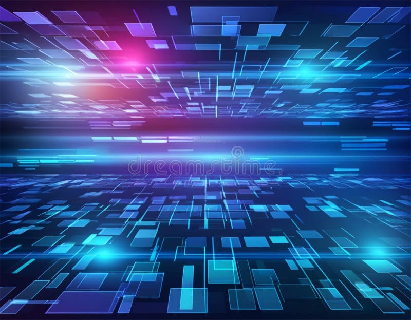 Abstract Vector Future Telecom Technology Background Illustration Stock ...