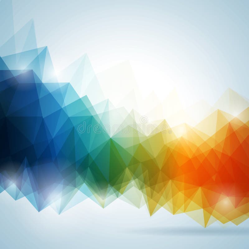Vector Geometric Background Stock Vector - Illustration of multicolored ...