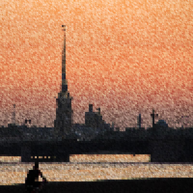 Sunrise, Abstract Vector Geometric Background Stock Vector ...