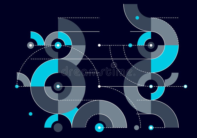 Abstract Vector Geometric Background in Tech Mechanical Engineering ...