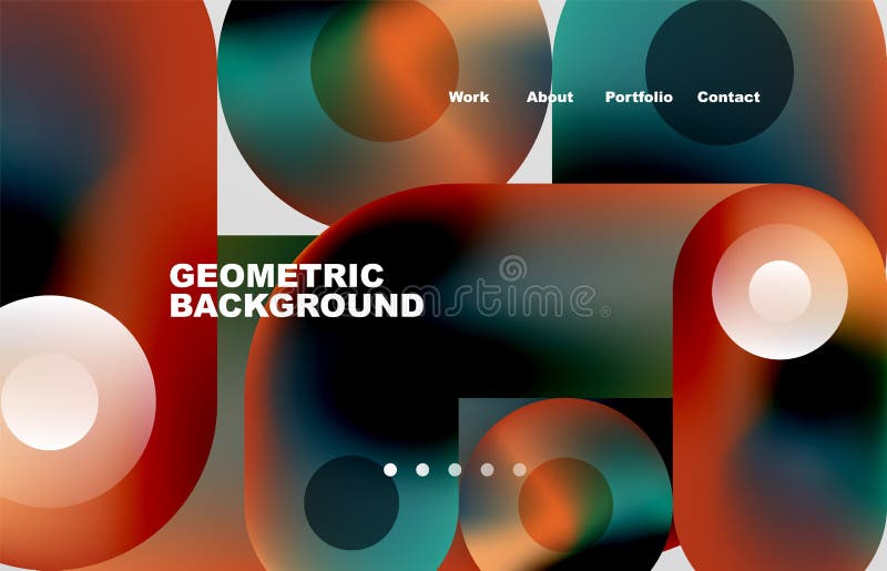 Abstract Vector Geometric Background Template Stock Vector ...