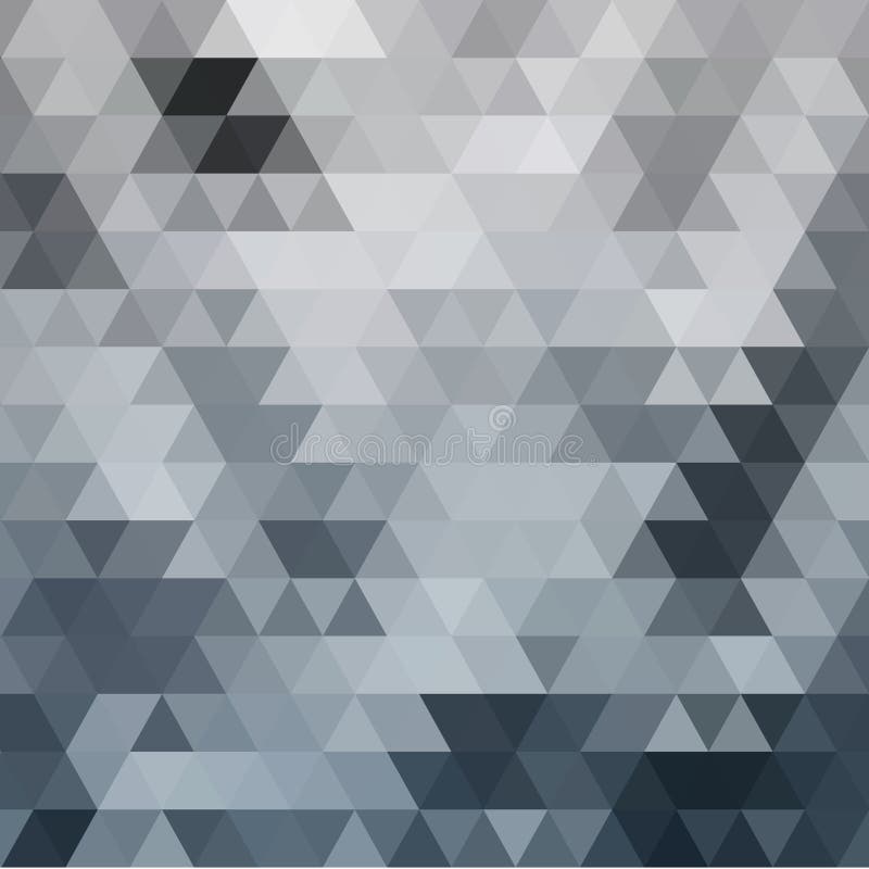 Gray Geometric Design Element. Vector Illustration in Polygonal Style. Pixel. Eps 10 Stock ...