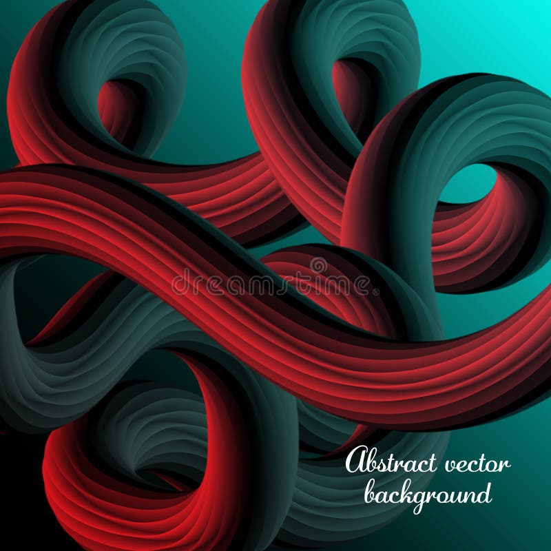 Abstract Vector Geometric Background of Wave Liquid Flow Design Element ...