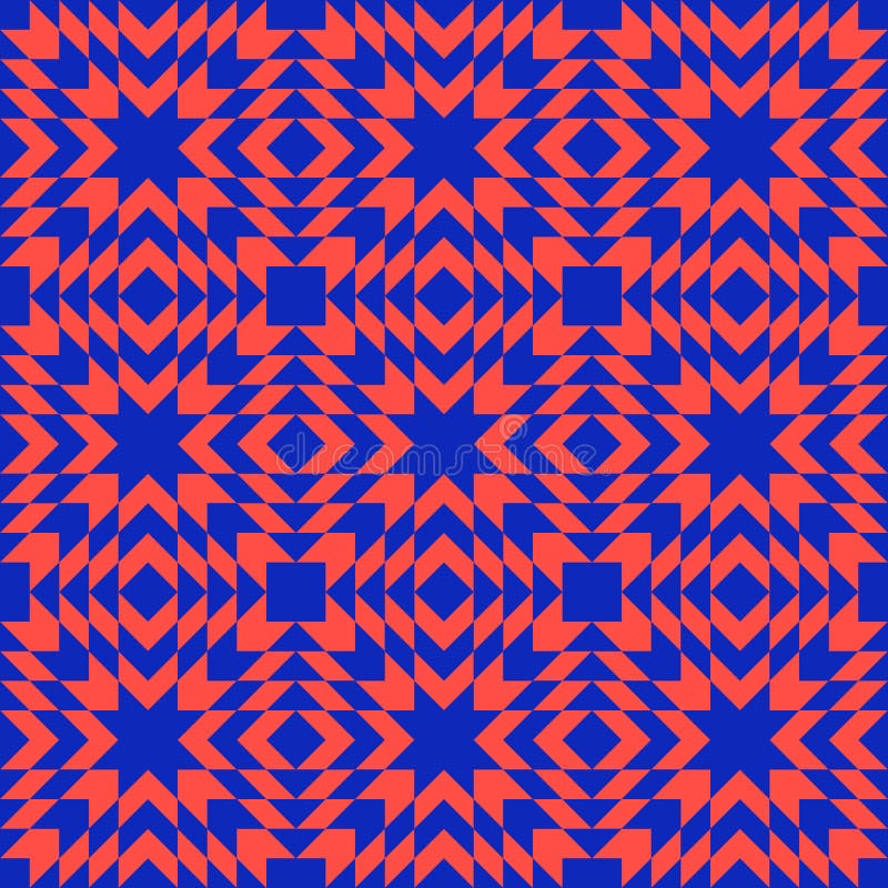 Abstract Vector Geometric Checkered Pattern. Seamless Texture Neon Blue ...