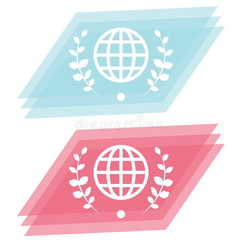 Abstract Vector Geometric Globe Logo. Earth Emblem. Stock Vector ...