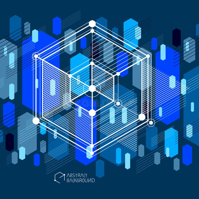 Drawing the cube stock illustration. Illustration of graphic - 95900121