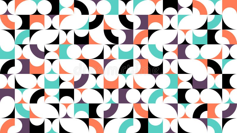 Abstract Vector Geometric Seamless Pattern, Color Simple Geometric ...
