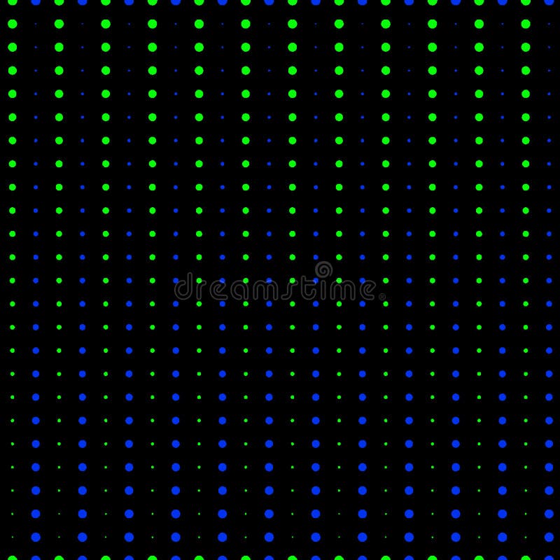 Abstract Vector Geometric Seamless Pattern with Halftone Dots, Fading ...