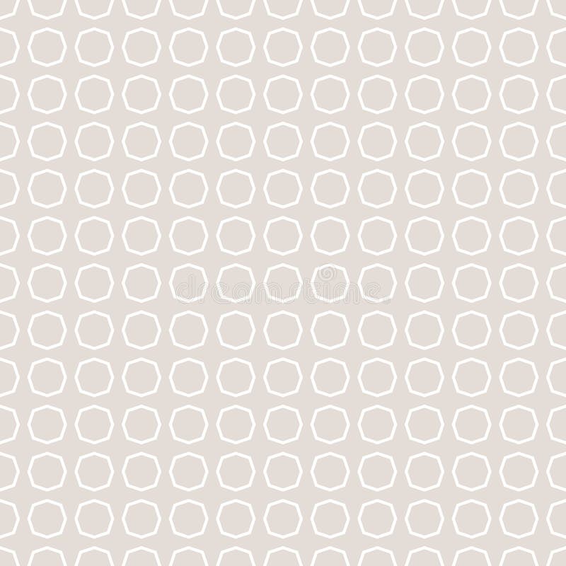 Abstract Vector Geometric Seamless Pattern. Subtle White and Beige ...