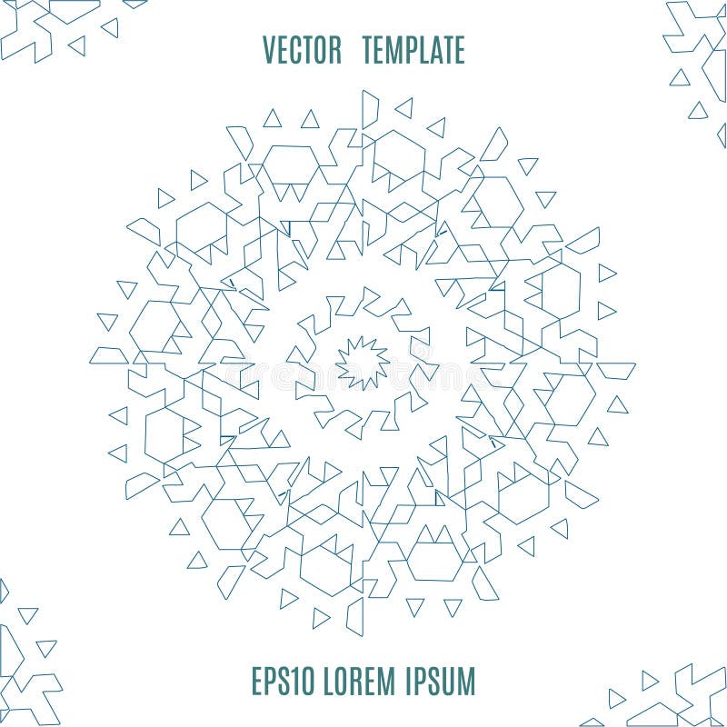 Abstract vector geometry stock vector. Illustration of ethnic - 65574287