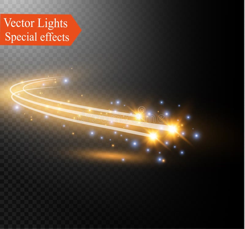 Abstract Vector Glowing Magic Star Light Effect from the Neon Blur of ...