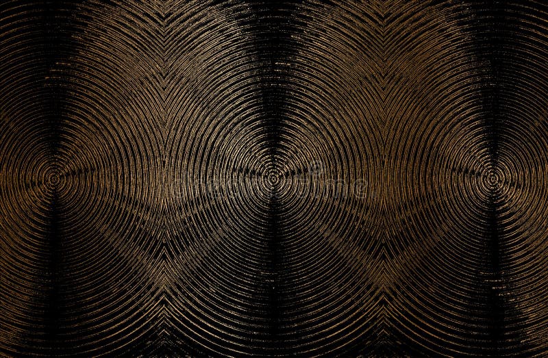 Abstract Vector Golden Grunge Background with Circles, Spiral Stock ...