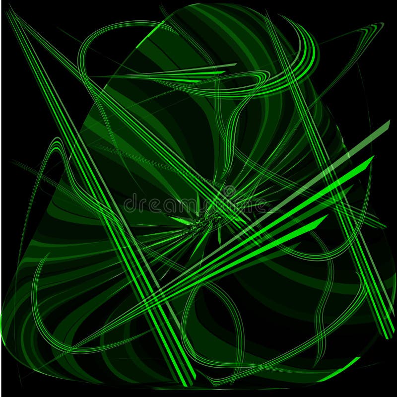 Abstract Vector Green Background with Glow Effect. Stock Vector ...