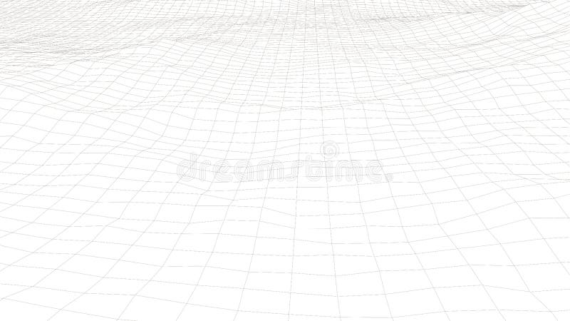 Abstract Vector Grid Background Polygonal Wireframe Grid Vector Stock