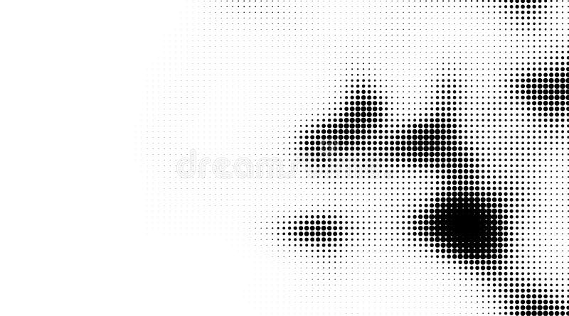 Abstract Vector Halftone Background. Dynamic Wave of Particles. Pattern ...