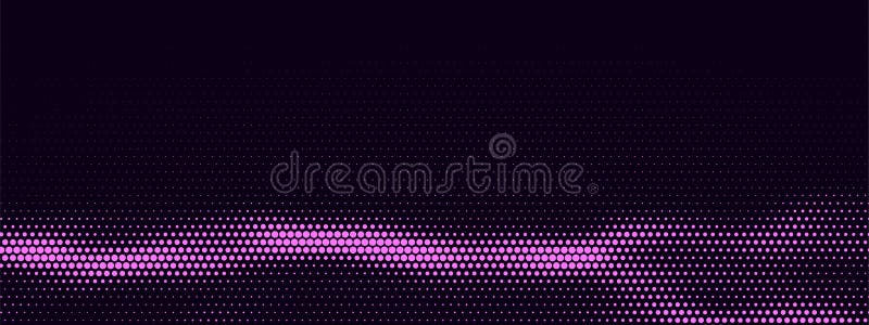 Abstract Vector Halftone Background. Dynamic Wave of Particles. Pattern ...