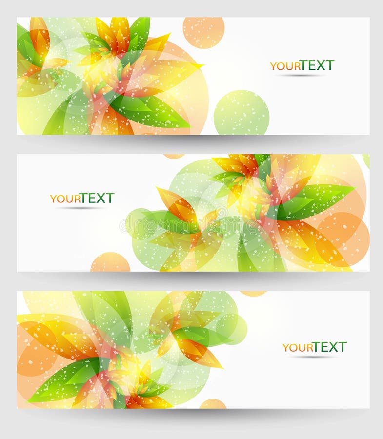 Abstract Vector Headers with Place for Your Text Stock Vector ...