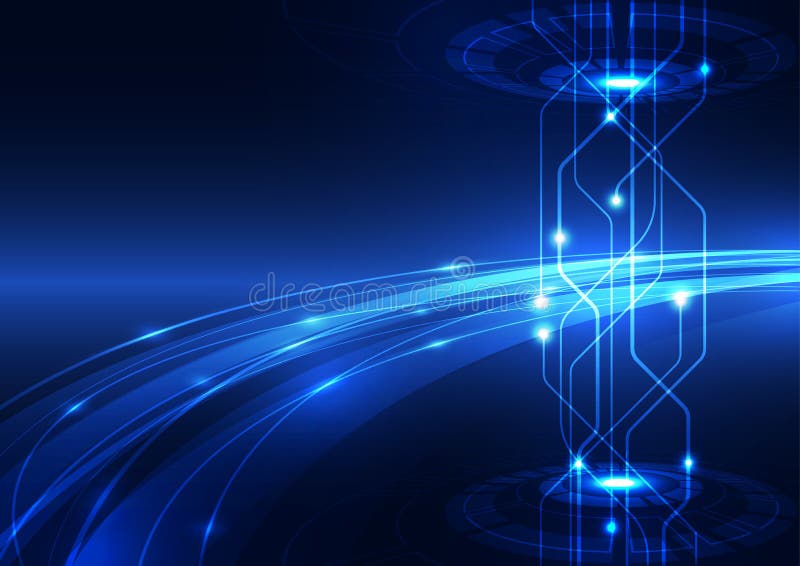Abstract Vector Hi Speed Internet Technology Background Illustration ...