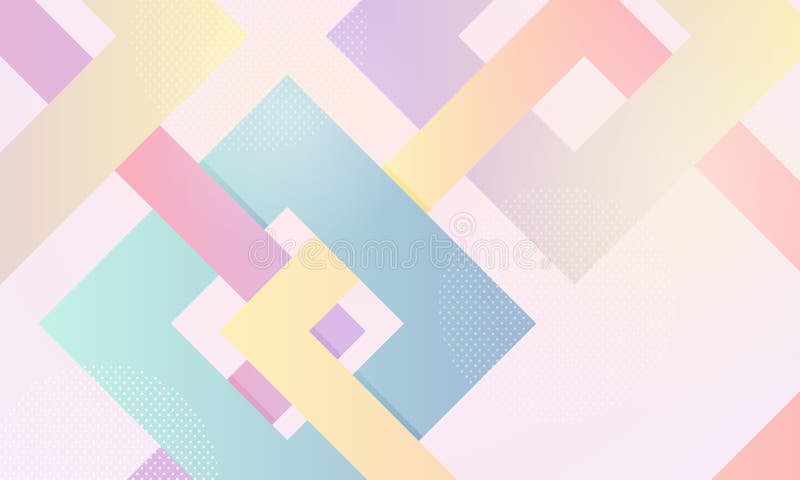 Abstract Vector Geometric Background with Square and Rhombus Shapes ...