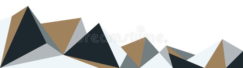 Abstract Vector Horizontal Long Background or Banner in Polygonal Style ...