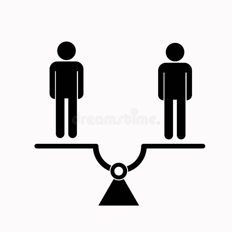 Human Right Icon. Equality in Law Symbol - Vector Logo Template. Stock ...