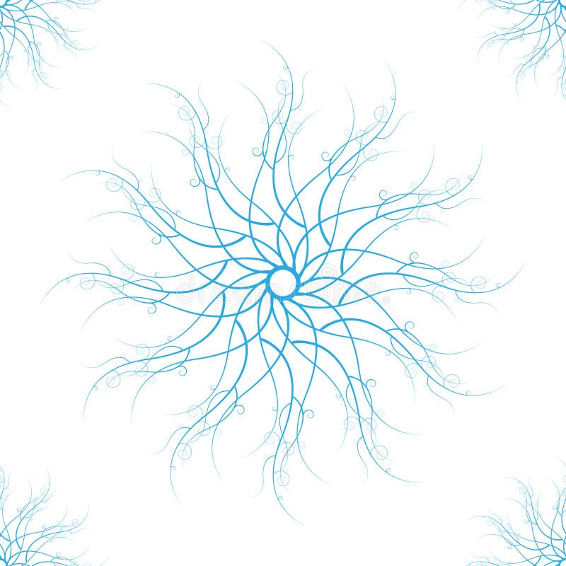 Abstract Vector Illustration Background Blue Circular Patterns Stock ...