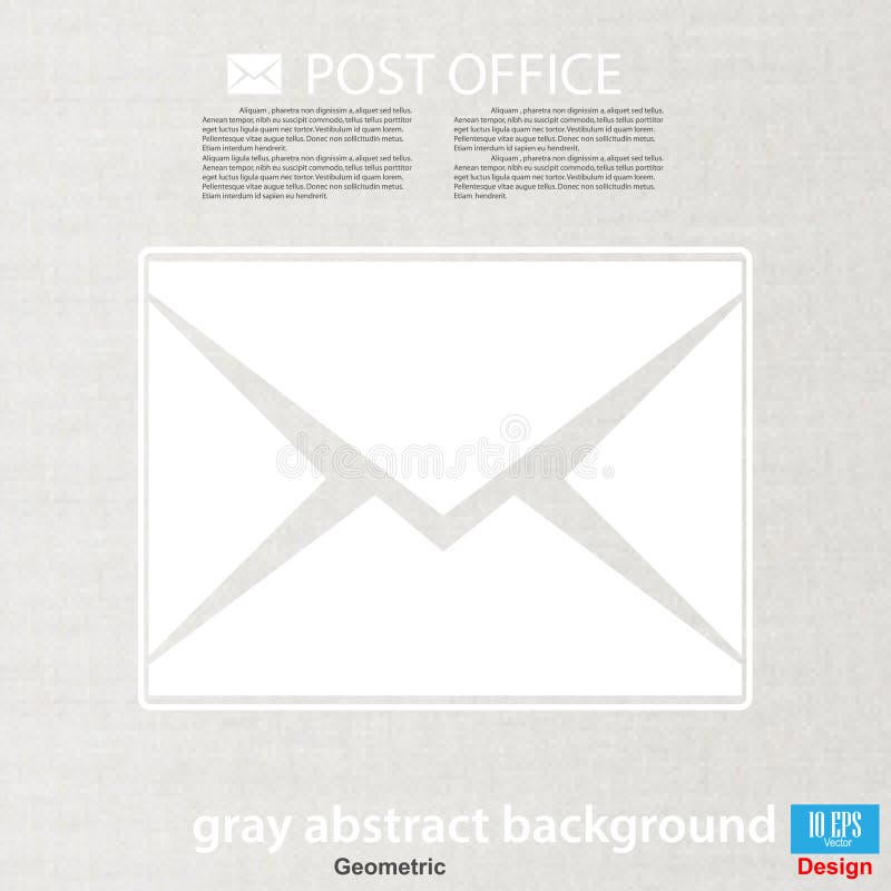 Abstract Vector Illustration Background Mail Icon Stock Vector ...