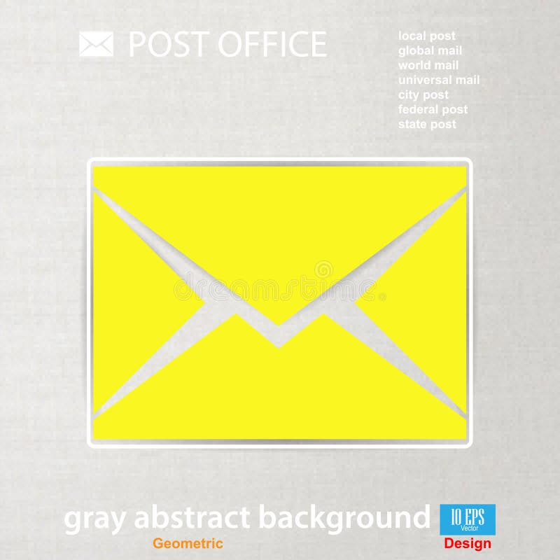 Abstract Vector Illustration Background Mail Icon Stock Vector ...