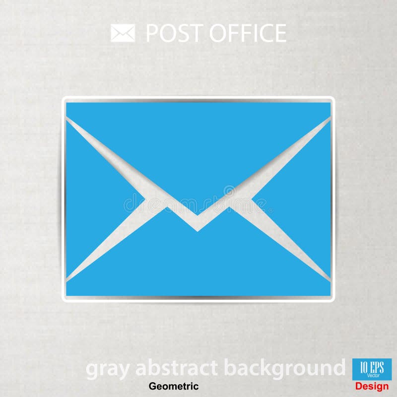 Abstract Vector Illustration Background Mail Icon Stock Vector ...
