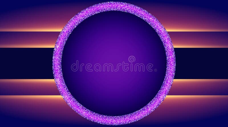Abstract Vector Illustration Background with Shining Lines and Round ...