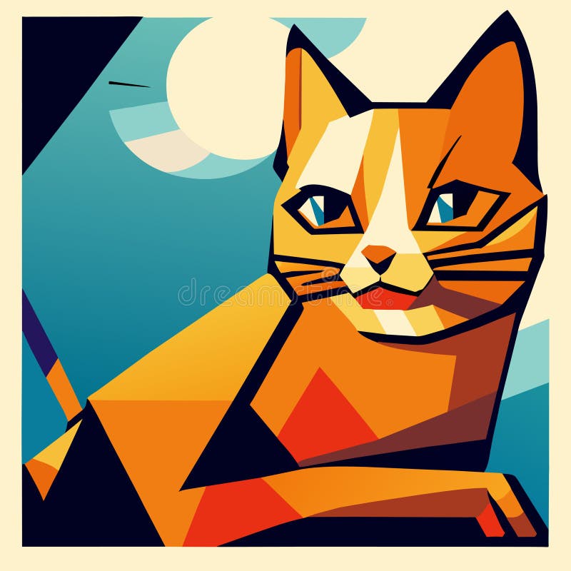 Cat Cubism Stock Illustrations – 250 Cat Cubism Stock Illustrations ...
