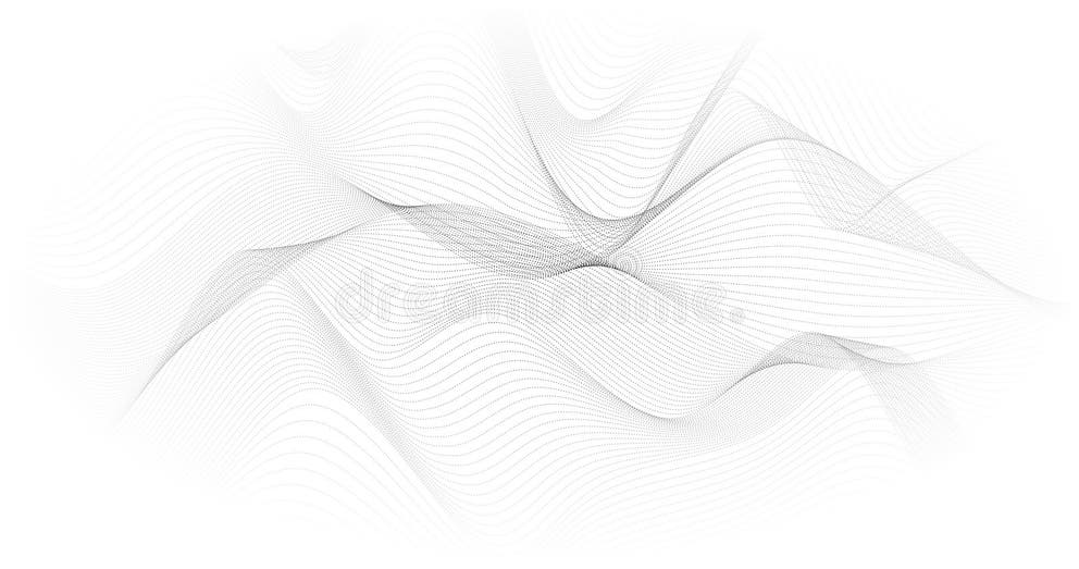 Paradox Wave of Particles on a White Background Vector Illustration ...