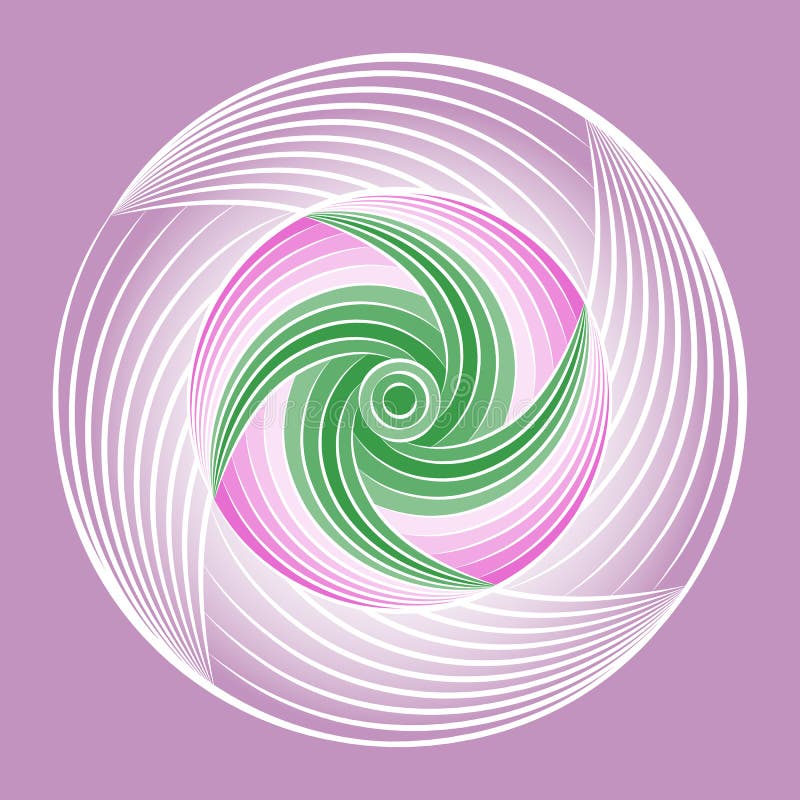 Abstract Vector Illustration. Geometric Curve Elements. Stock Vector ...