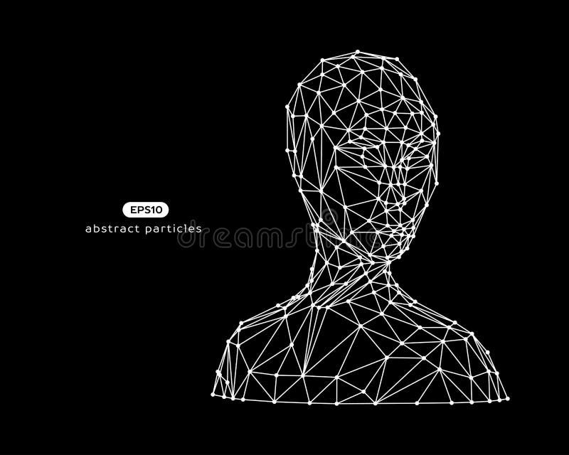 Abstract Vector Illustration Of Human Bust Stock Vector - Illustration ...