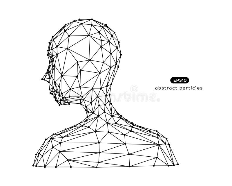Abstract Vector Illustration of Human Bust Stock Vector - Illustration ...